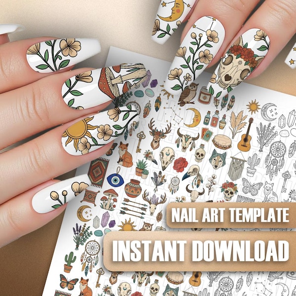 Mystical Nail Decals - Etsy