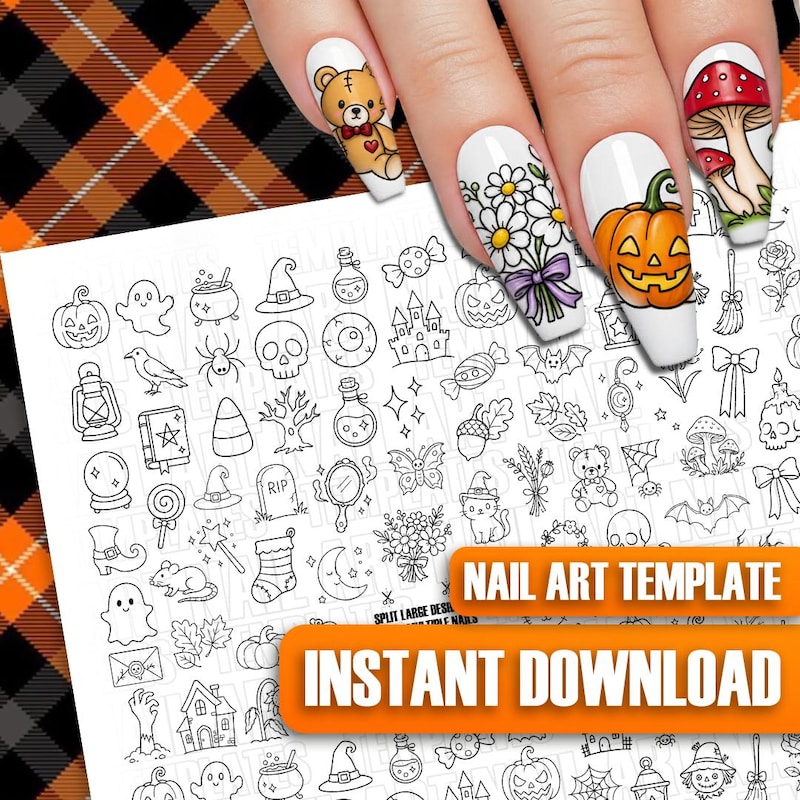 Printable Nail Stickers - Etsy