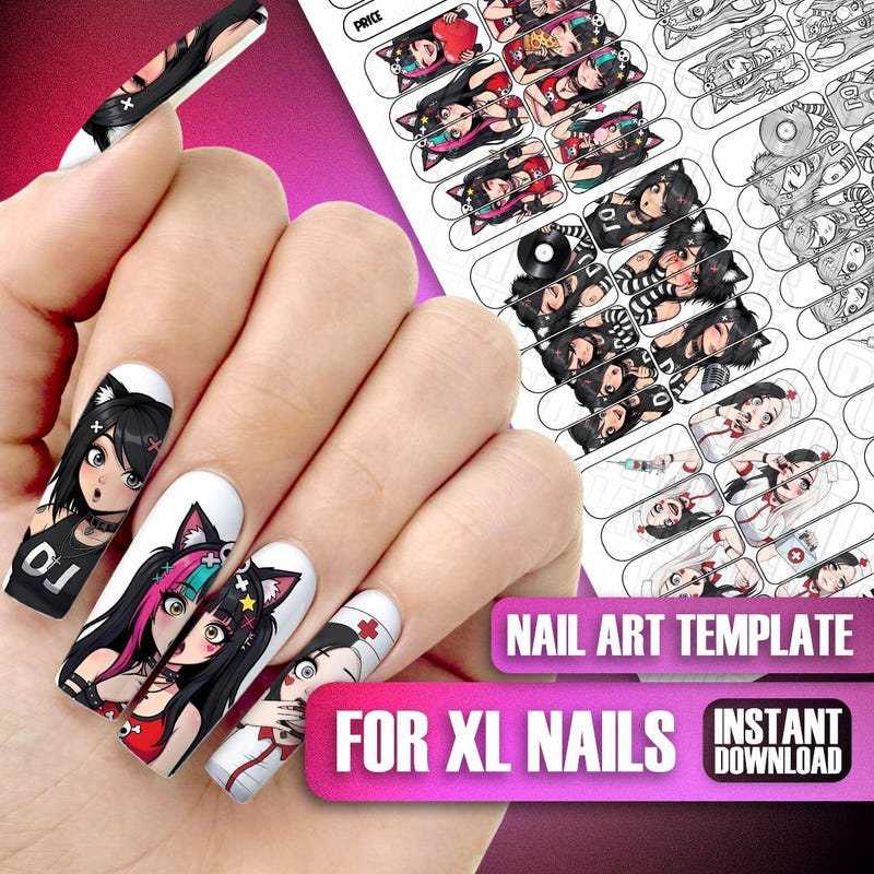 Anime Gothic Decal - Etsy