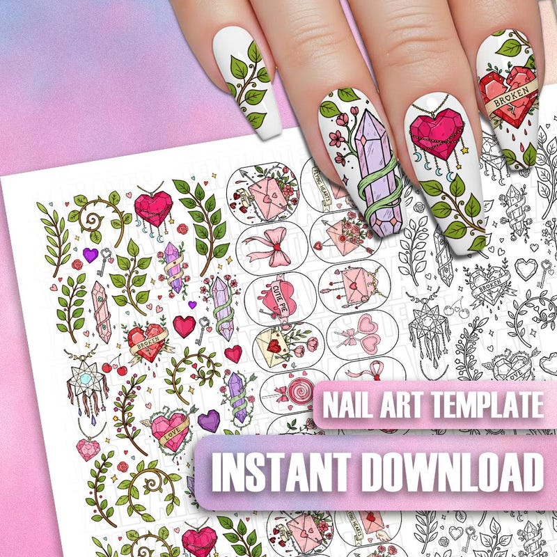 Nail Sticker Symbols - Etsy