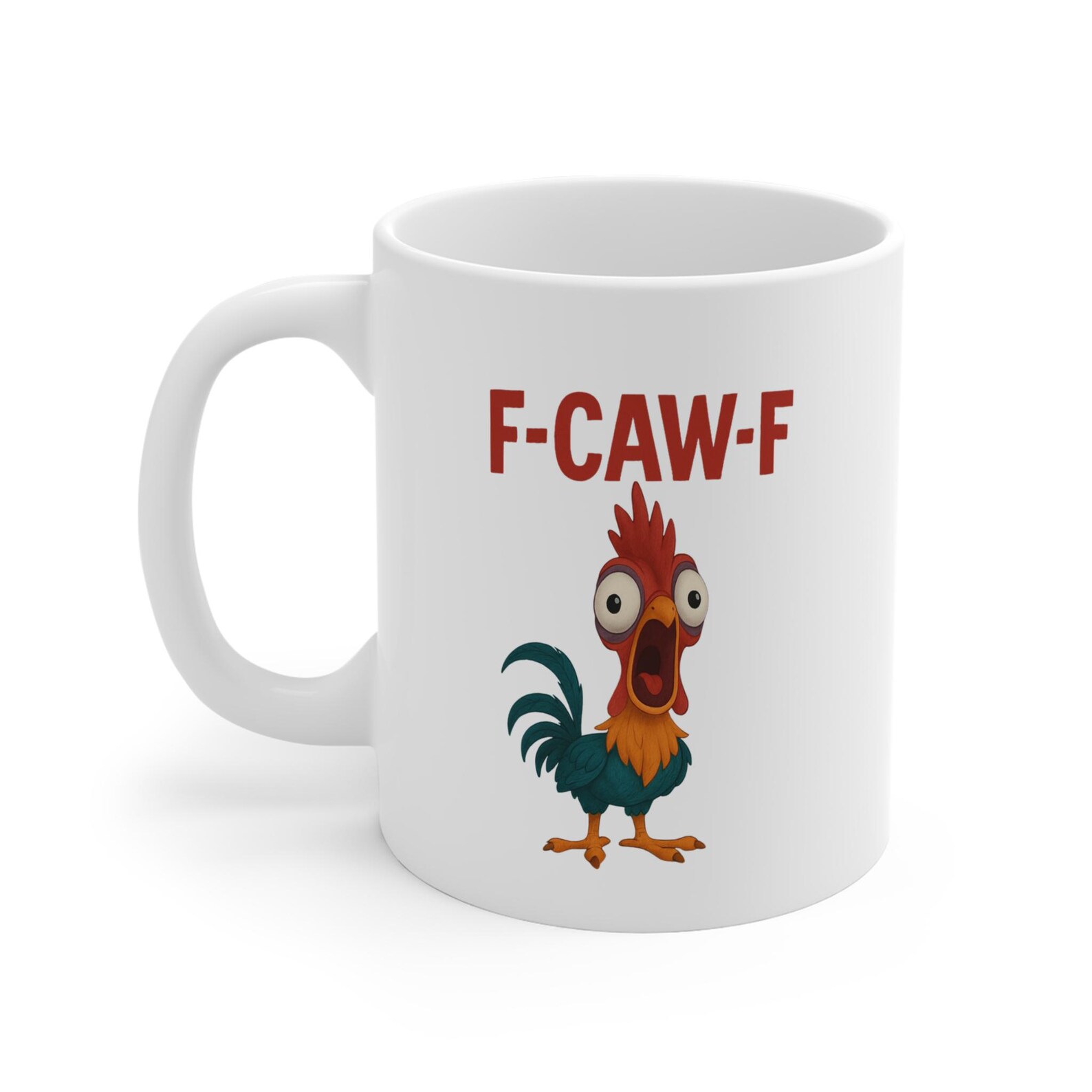 F-caw-f Coffee Cup Mug, Gag Gift, Funny Humorous Kitchen Decor, Unique ...