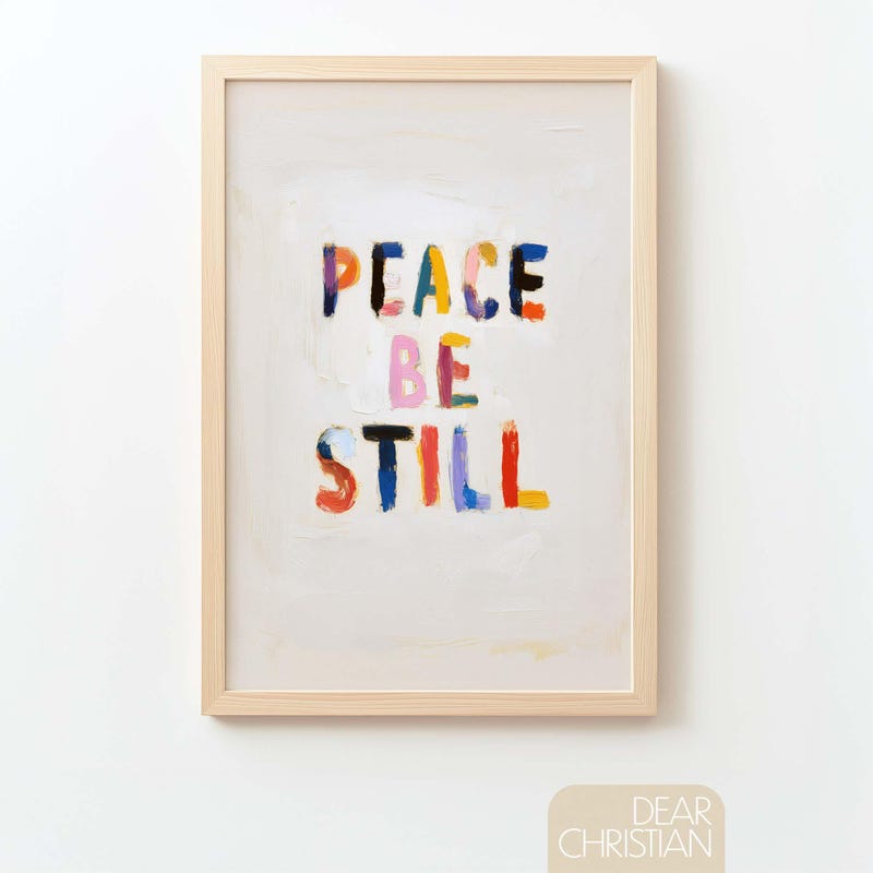 Peace Be Still Art - Etsy