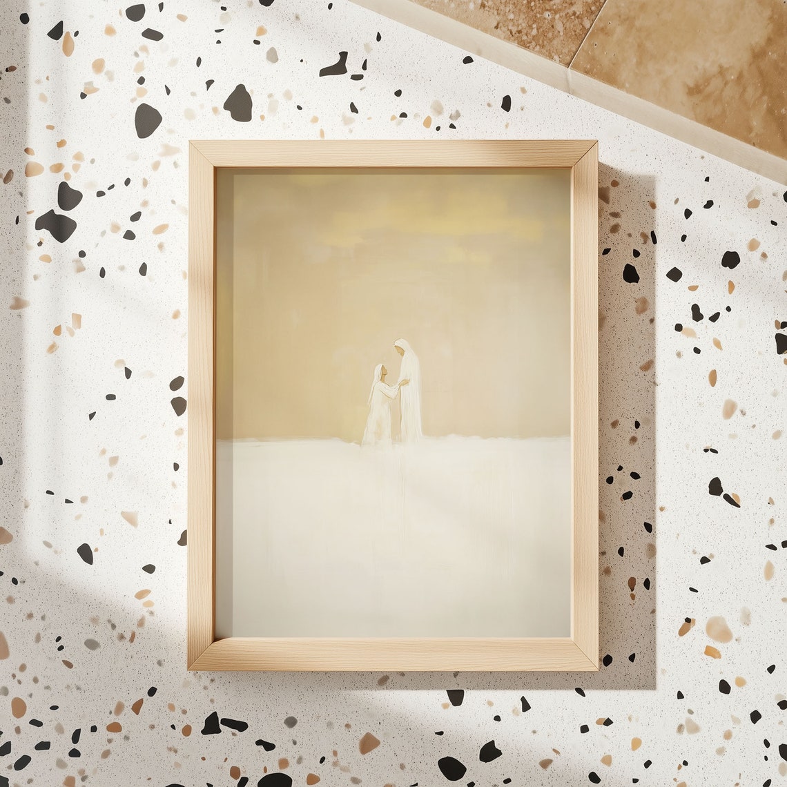 Woman Touches Jesus, Golden Beige, God Heals, Modern Christian Bible ...