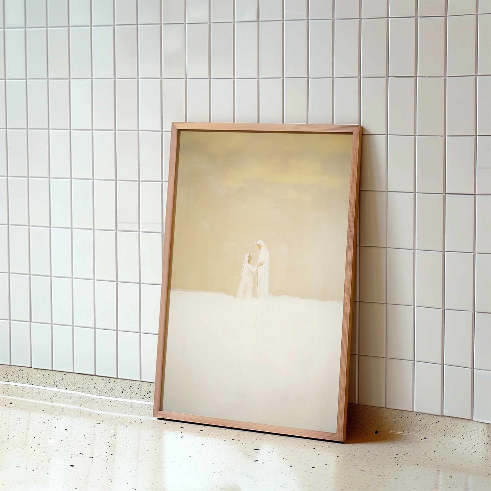 Woman Touches Jesus, Golden Beige, God Heals, Modern Christian Bible ...