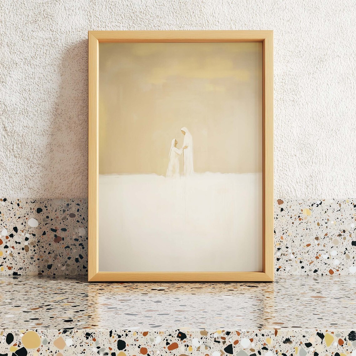 Woman Touches Jesus, Golden Beige, God Heals, Modern Christian Bible ...