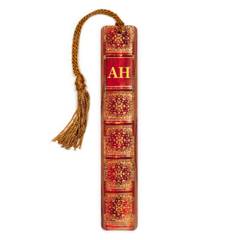 Monogrammed Bookmark - Etsy