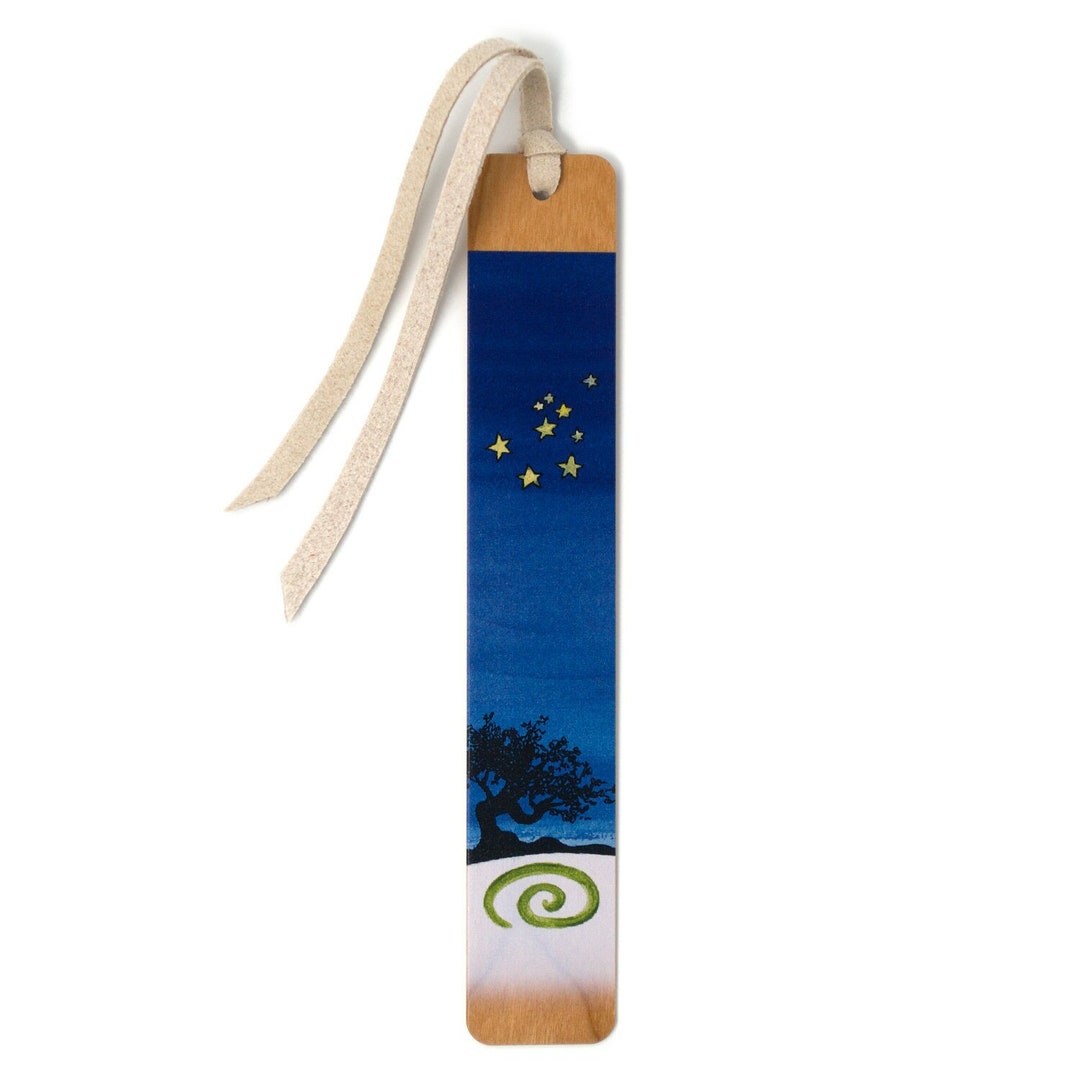 The Sisters Night Sky Celestial Handmade Wooden Bookmark - Made in the ...