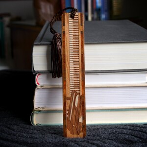 Piano Keyboard Wooden Bookmark Handmade and Engraved Made in the USA - Etsy
