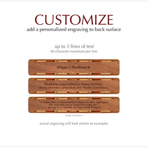 Pendulums Abstract Engraved Handmade Wooden Bookmark - Made in the USA ...