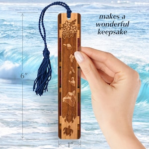 Hawaiian Islands Handmade Engraved Wooden Bookmark - Made in the USA - Etsy