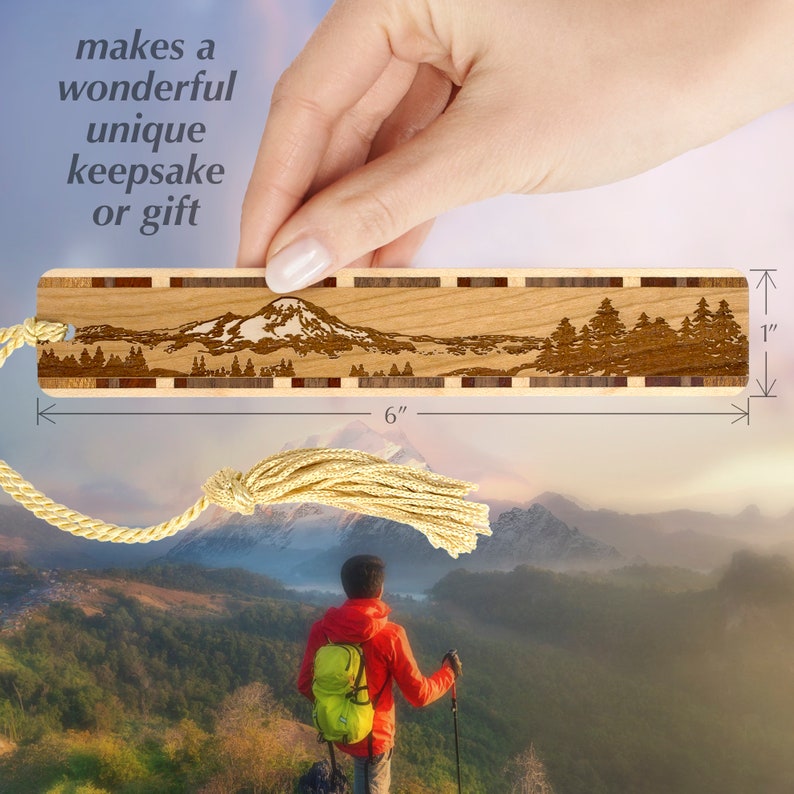 Mountain Wilderness Nature Scene Handmade Engraved Wooden - Etsy