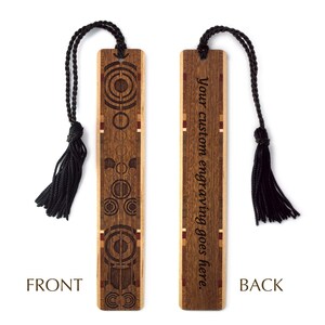 Pendulums Abstract Engraved Handmade Wooden Bookmark - Made in the USA ...