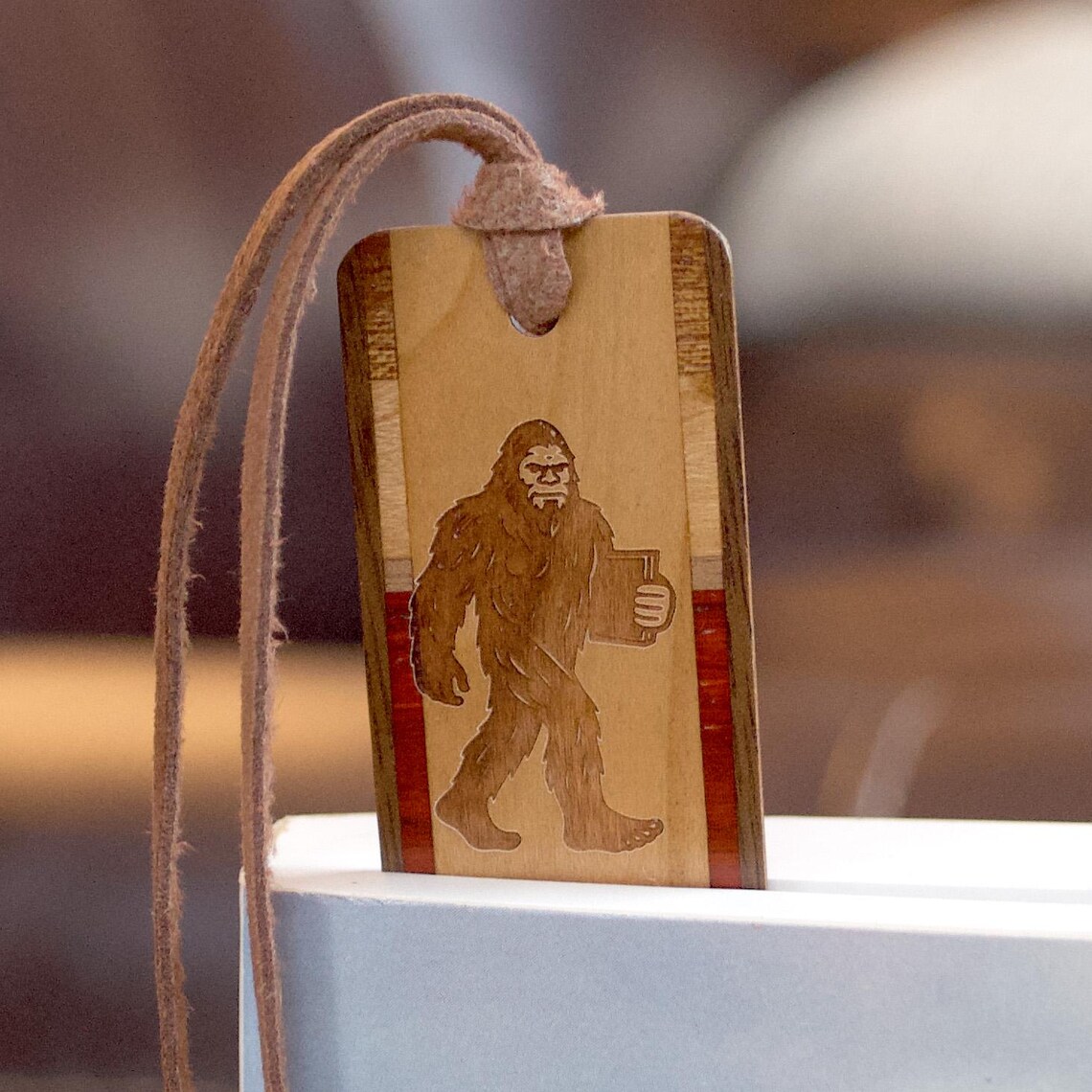 Bigfoot Bookmark – Sasquatch Reading – Handcrafted Wood Gift for ...