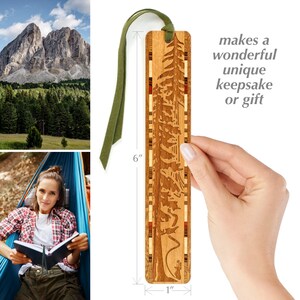 Evergreen Hiker Handmade Engraved Wooden Bookmark - Made in the USA - Etsy