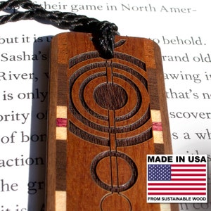 Pendulums Abstract Engraved Handmade Wooden Bookmark - Made in the USA ...