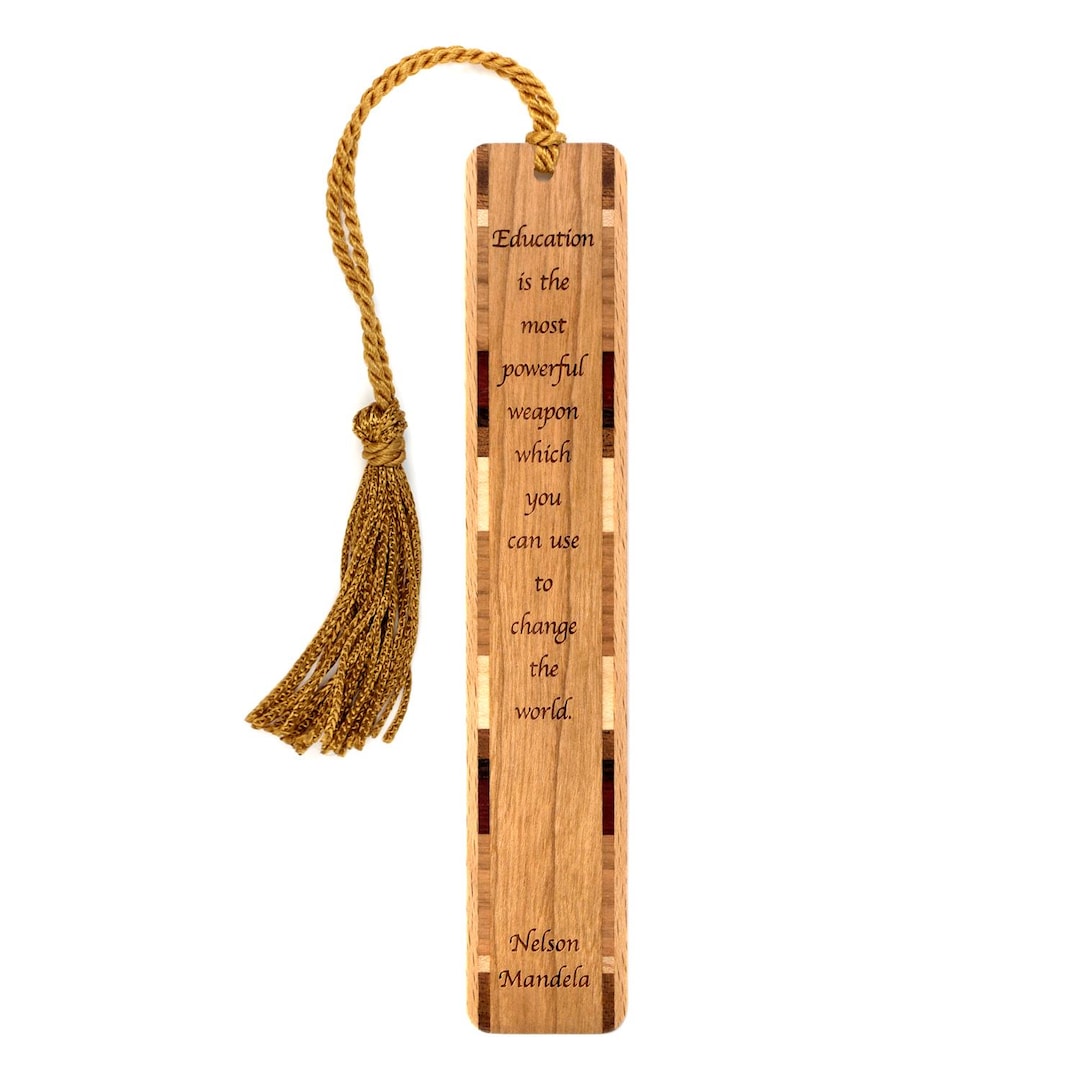 Nelson Mandela Quote "education is the Most Powerful Weapon" Engraved ...