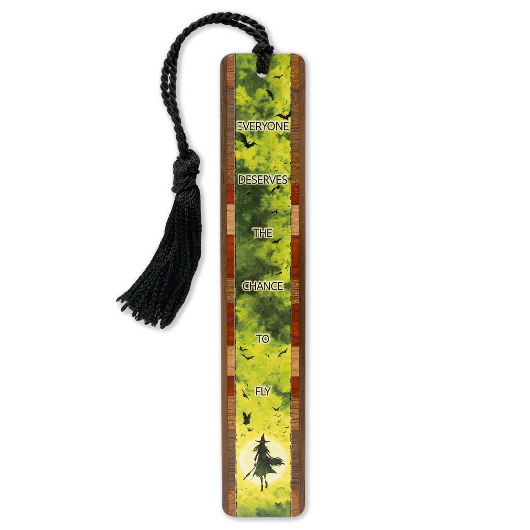 Fantasy Wooden Bookmark Everyone Deserves the Chance to Fly - Gift for ...