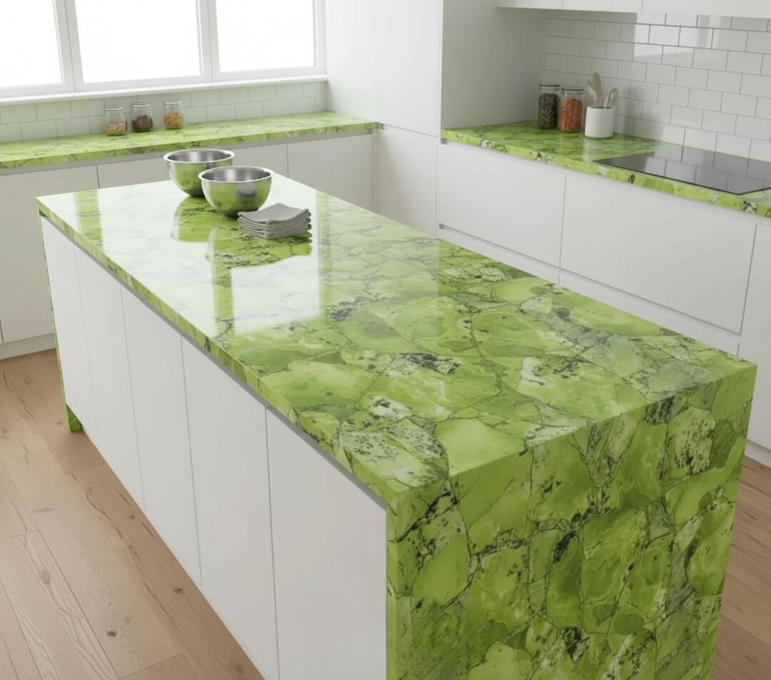 Luxury Jade Agate Countertop Slab | Natural Gemstone Stone | Handmade ...