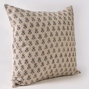 French Blue Pillow Cover Spring Floral Throw Pillow Custom Size Lumbar ...