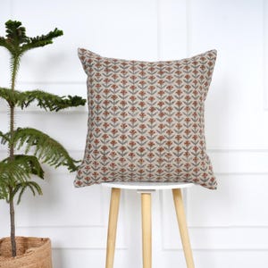 French Country Pillow Rust Pillow Cover Spring Flowers Throw Pillow ...