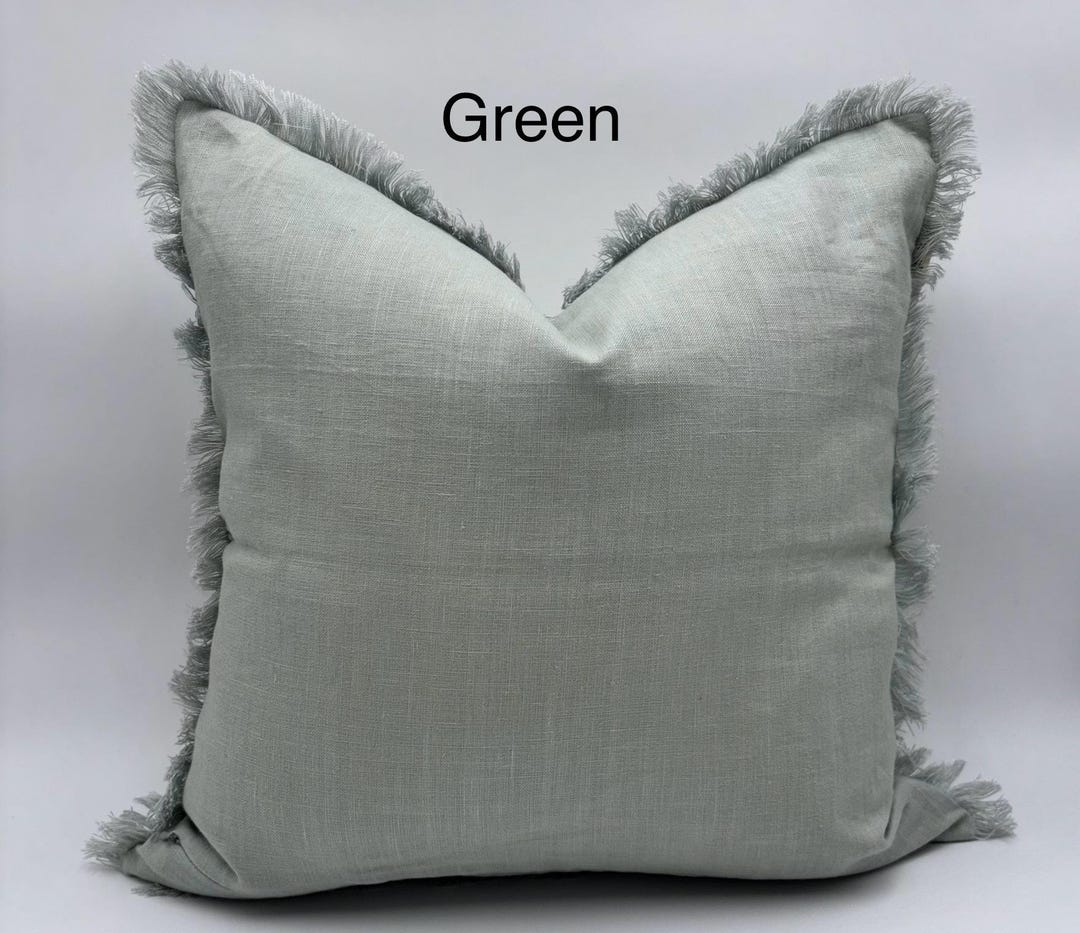 Solid Linen Pillow Cover Multiple Colors Pillow Cover Throw Pillow ...