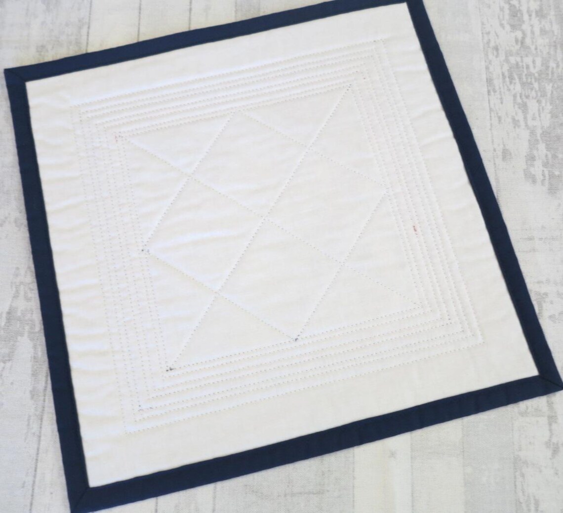 Patriotic Military US Army Quilted Table Topper Approx. 14.25" Square ...