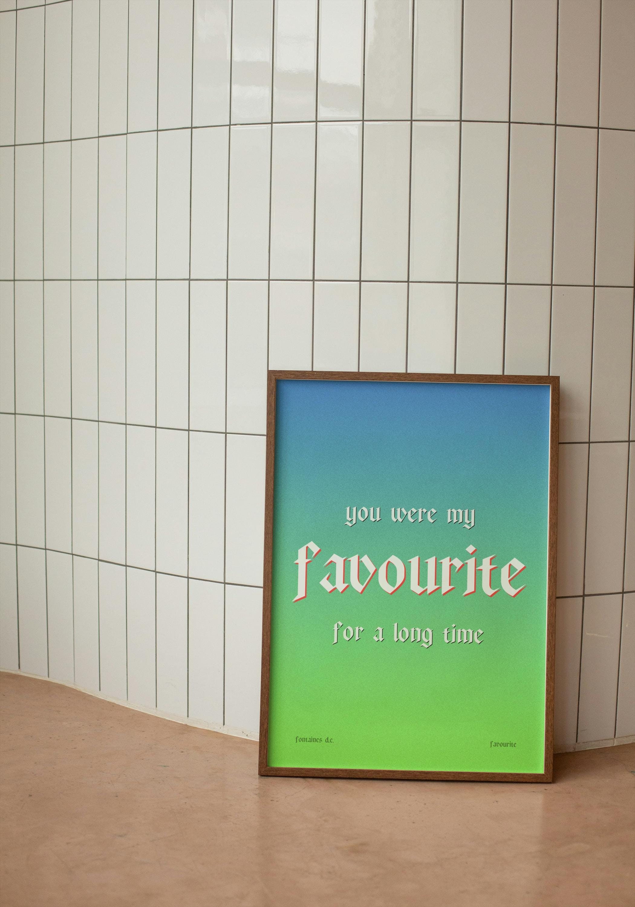 Fontaines DC | Favourite | Art Print - Etsy