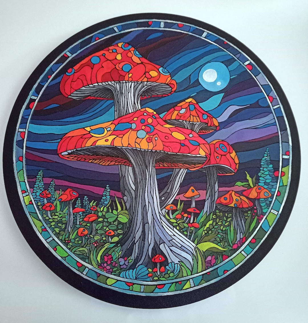 ART NOUVEAU MODERNISM, Ferrero Art, Acrylic Painting on Canvas, Modern ...