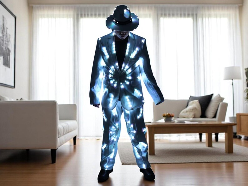 LED Glow Suit for Events | Light up Festival Outfit | Rave Dancewear ...