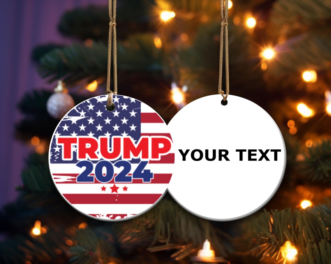 Donald Trump 2024 Ornament,christmas Tree Decor,ceramic Ornament ...