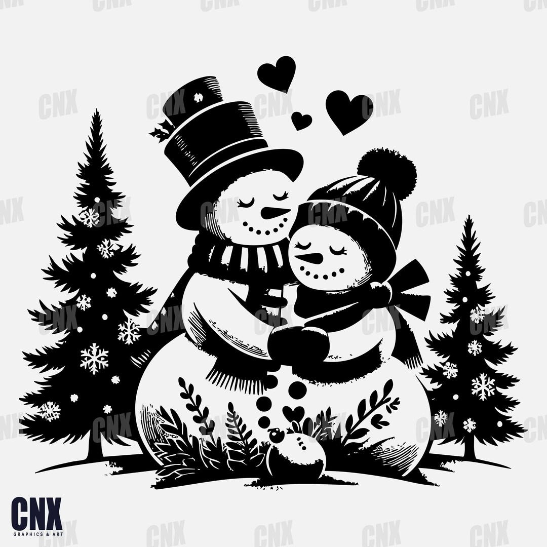 8 Snowman Christmas Svg. Bundle Snowman Svg. Christmas Svg. Cute ...