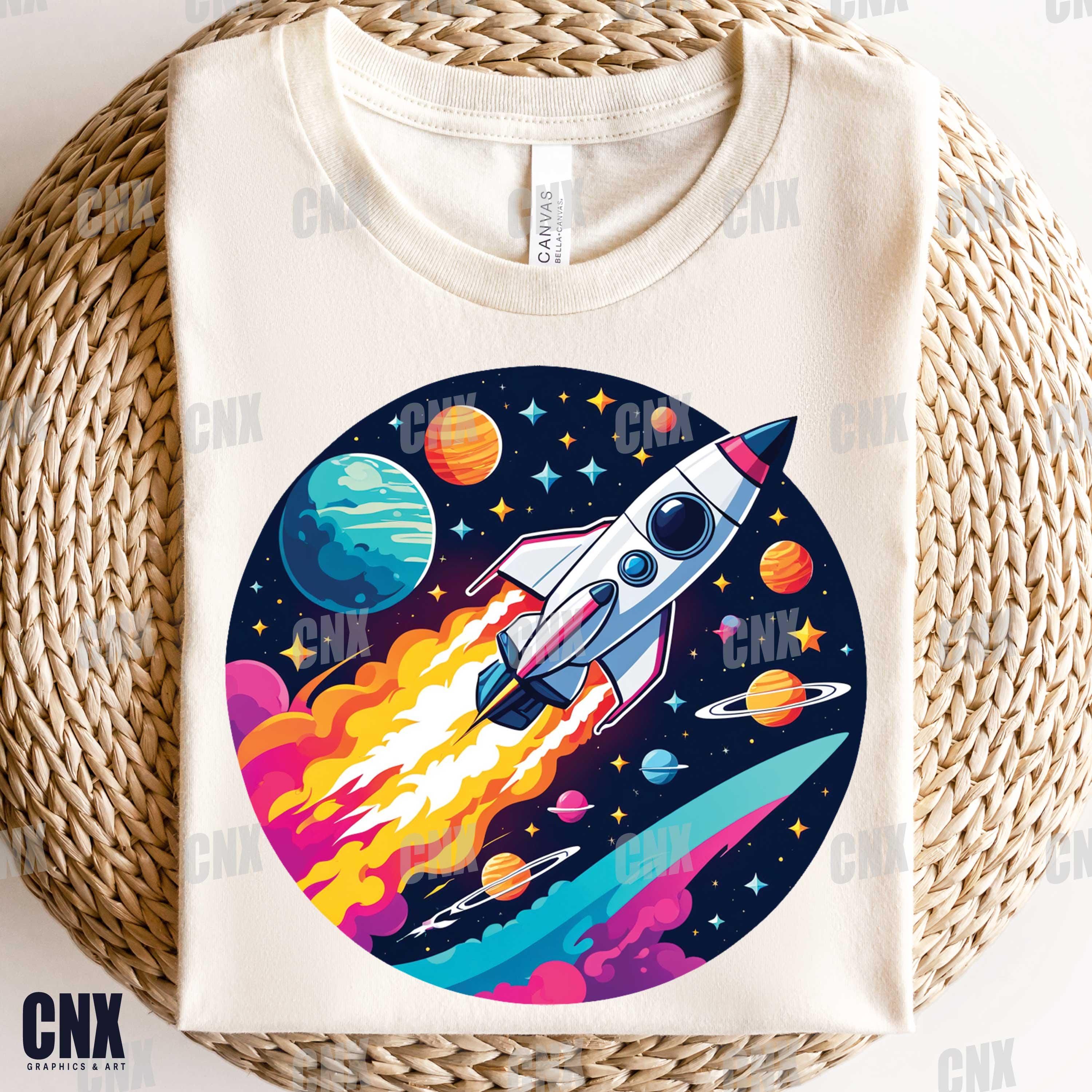 8 Rocket Ship PNG. Sublimation. Space. Astronaut Png. Rocket Ship T ...