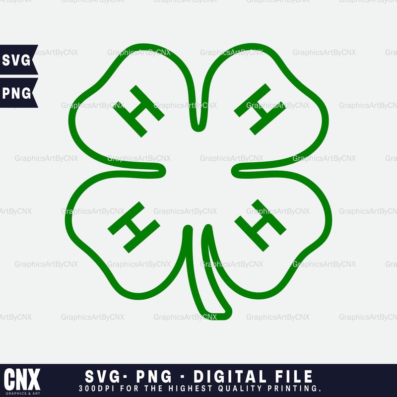 4 H Clipart - Etsy