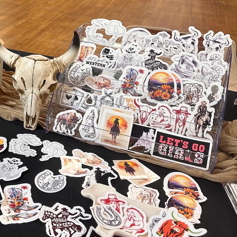 Vinyl Stickers Western - Etsy
