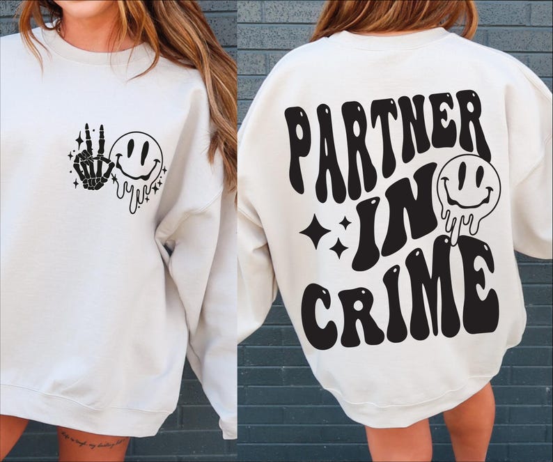 Partner in Crime Svg, Partners in Crime, Best Friends Svg, Best Friend ...