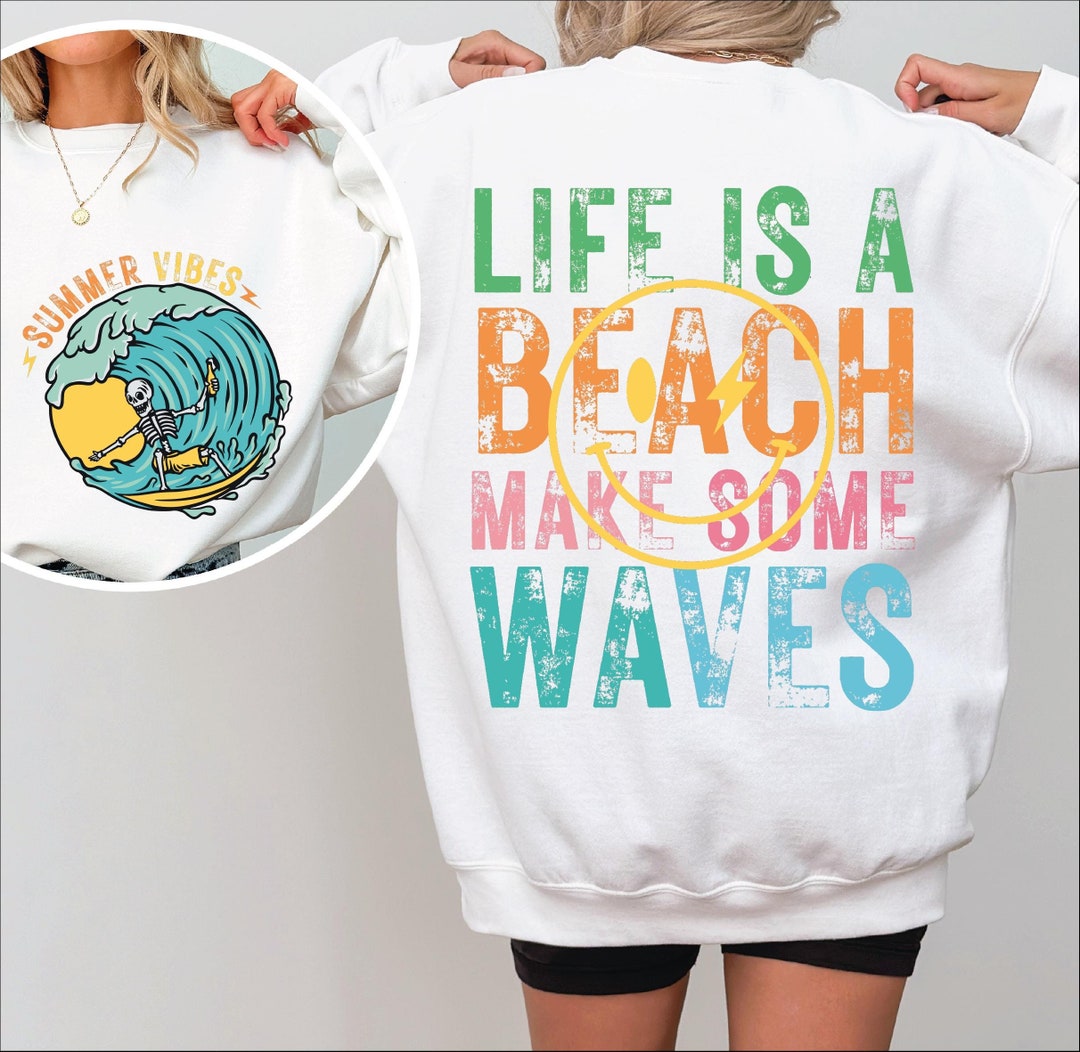 Life is a Beach Make Some Waves Svg, Life is a Beach Svg, Life is a ...