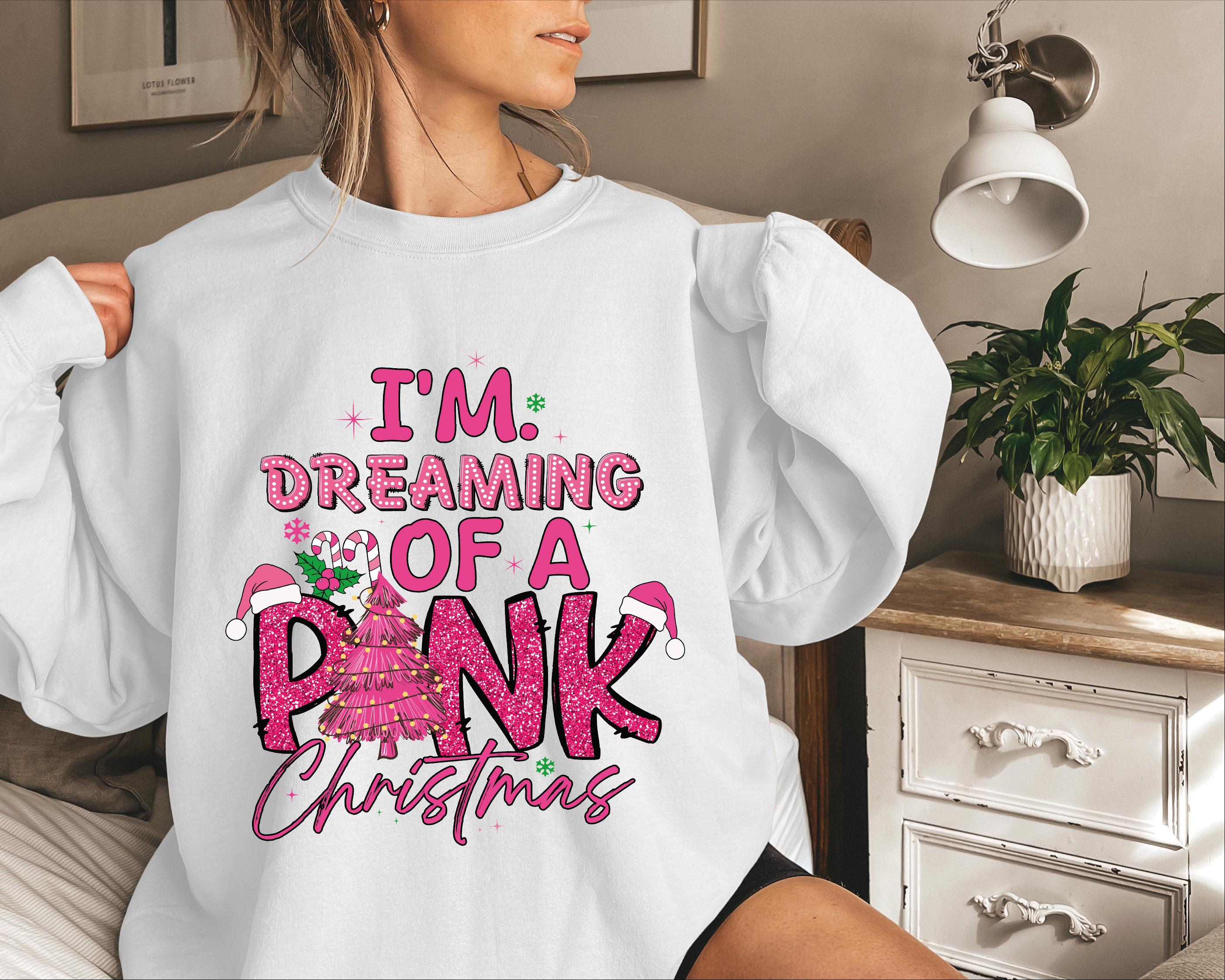 I'm Dreaming of a Pink Christmas Svg Png, Pink Christmas Svg, Pink ...