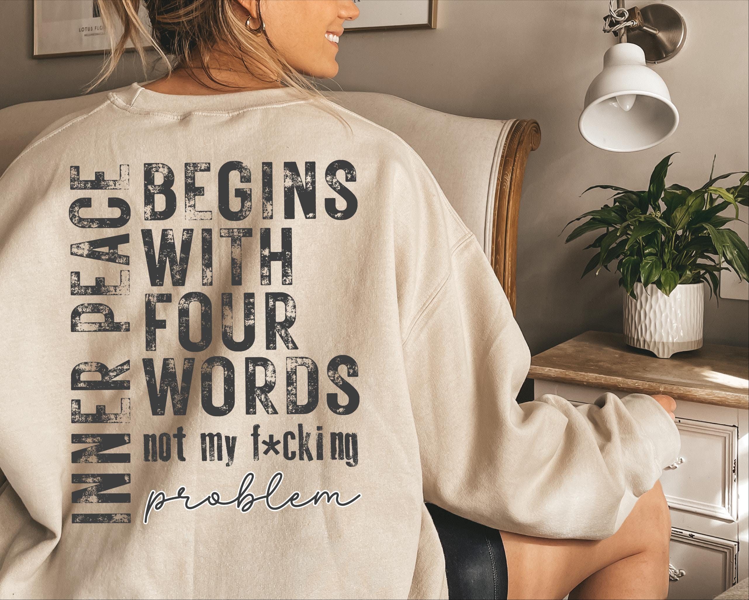 Inner Peace Begins With Four Words Svg, Inner Peace Begins With Four ...