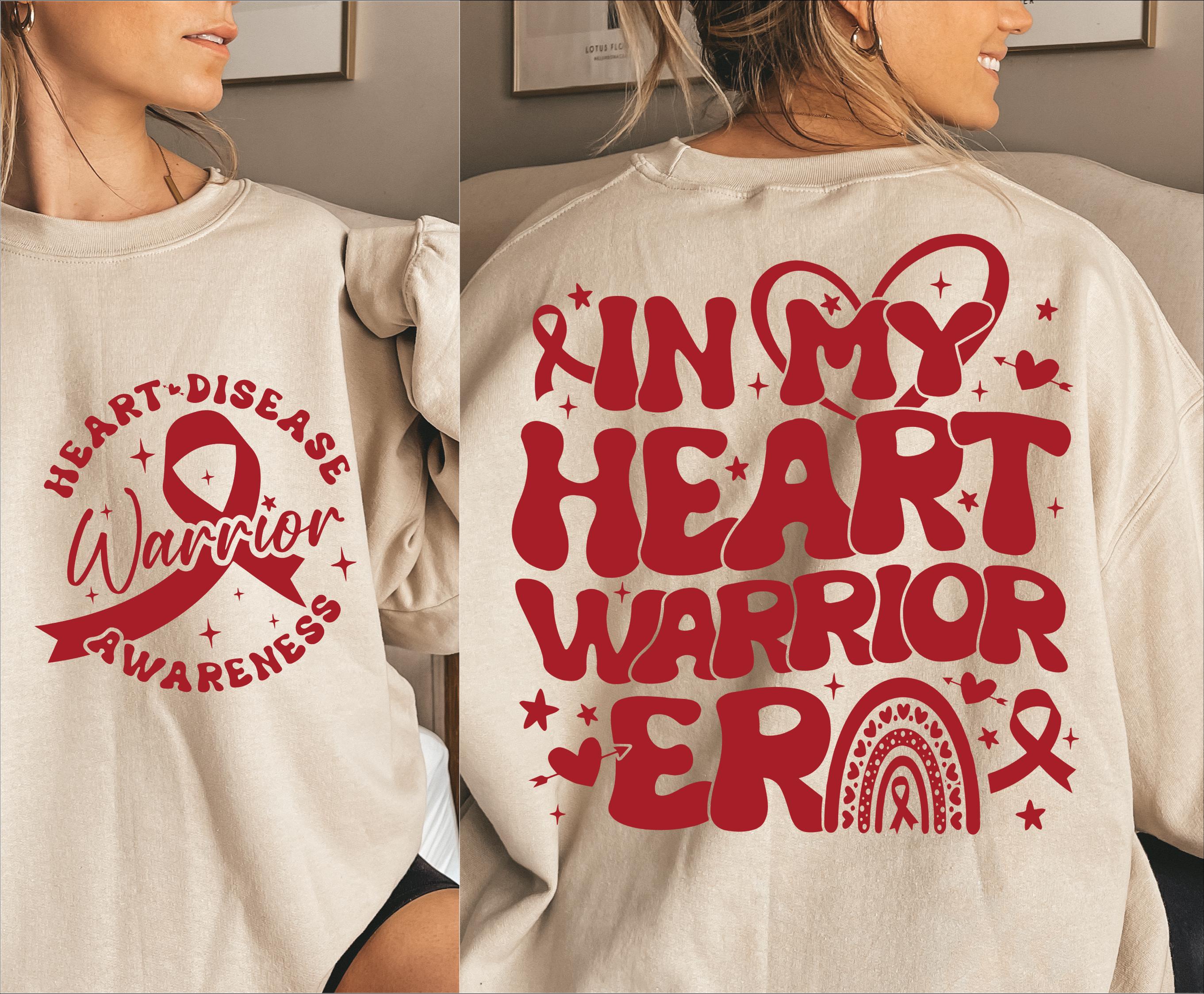 Heart Disease Awareness Svg, Heart Warrior Svg, Heart Disease Svg ...