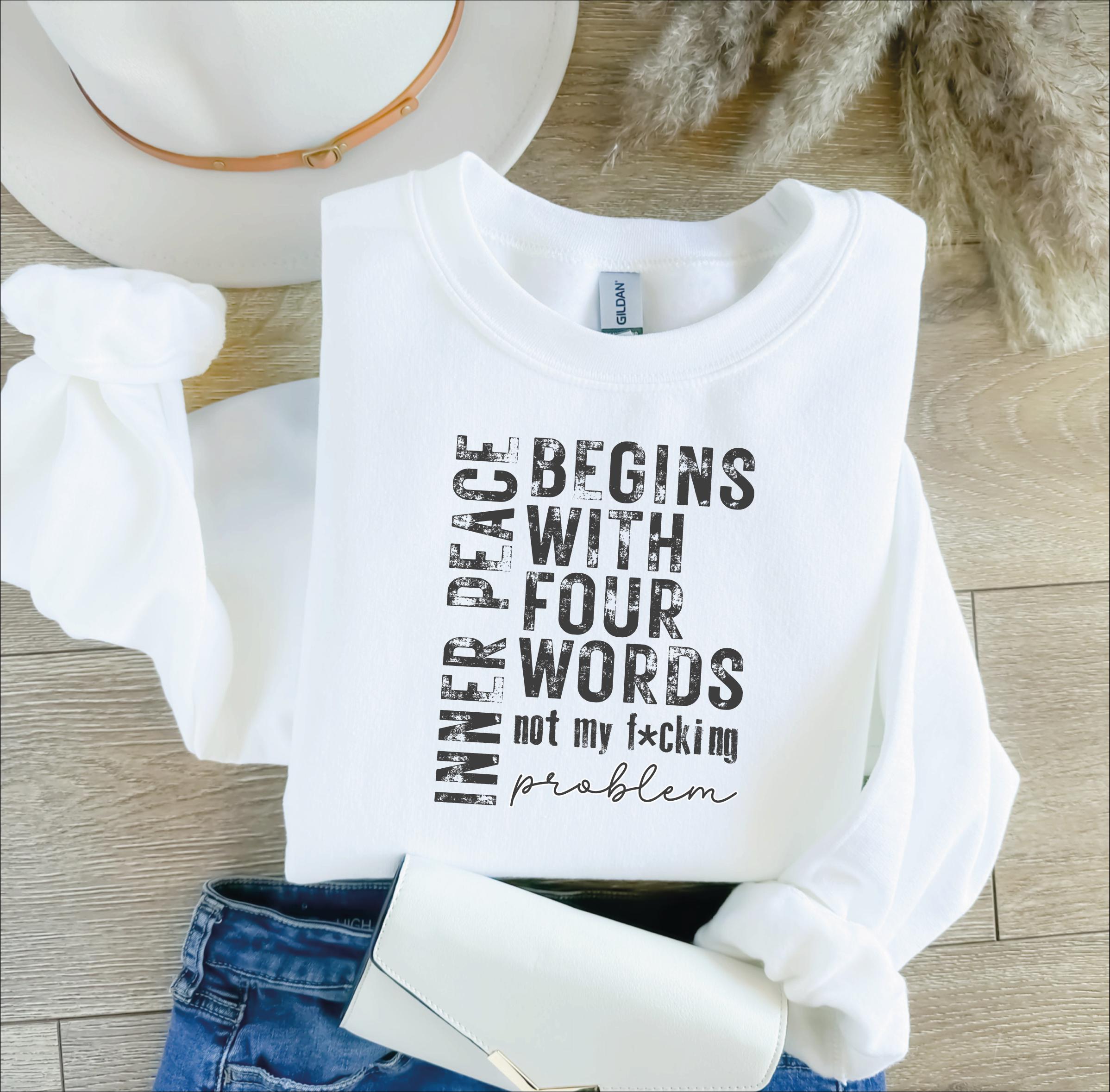Inner Peace Begins With Four Words Svg, Inner Peace Begins With Four ...