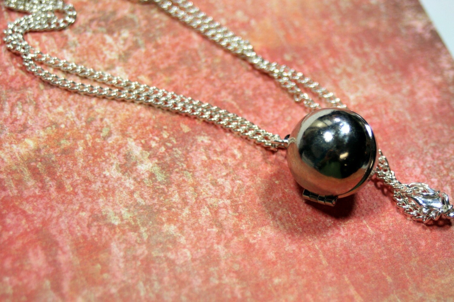 Little Vintage Ball Locket Necklace - Etsy