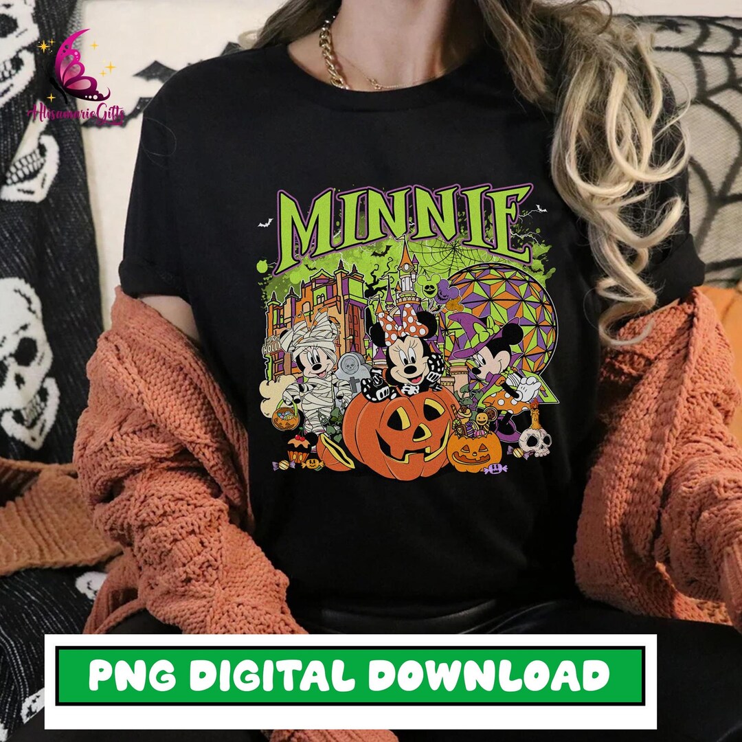 Minnie Skeleton Halloween Png, Disneyland Halloween Png, Magic Kingdom ...