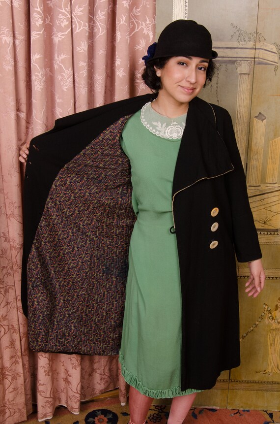 1930s Coat - Gorgeous Vintage Late 20s, Early 30s Stu… - Gem