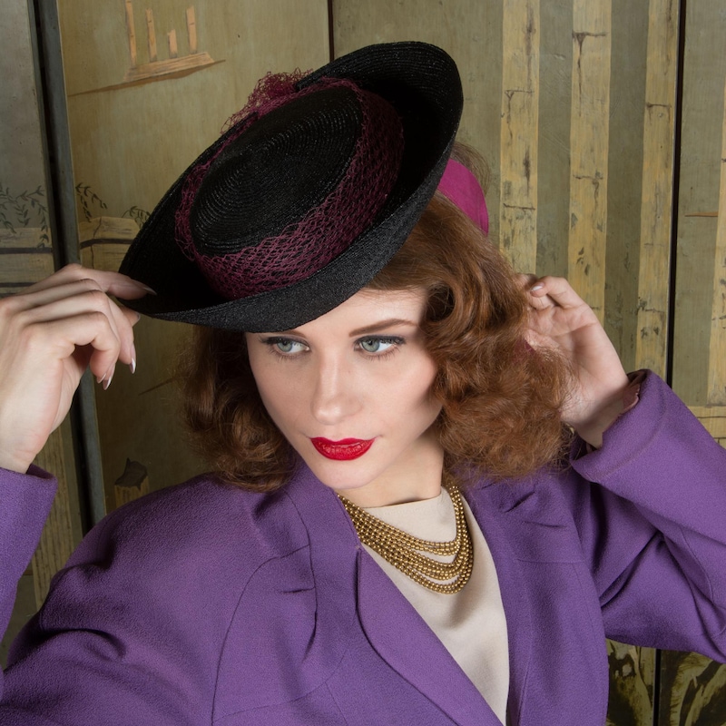 1940s Womens Tilt Hat - Etsy
