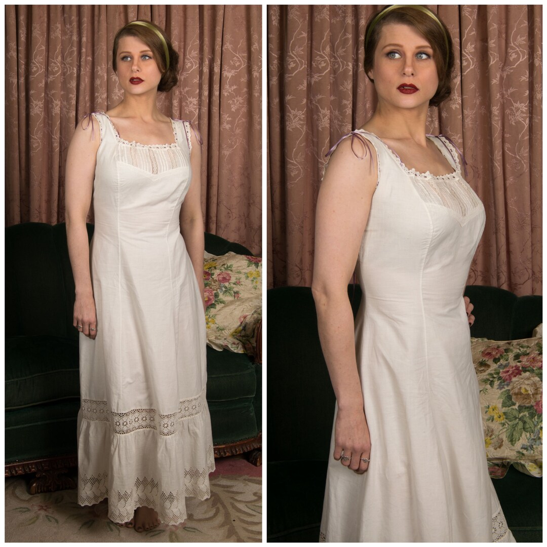 1900s Shift Fine Authentic Early 1900s Vintage Edwardian Cotton Shift ...