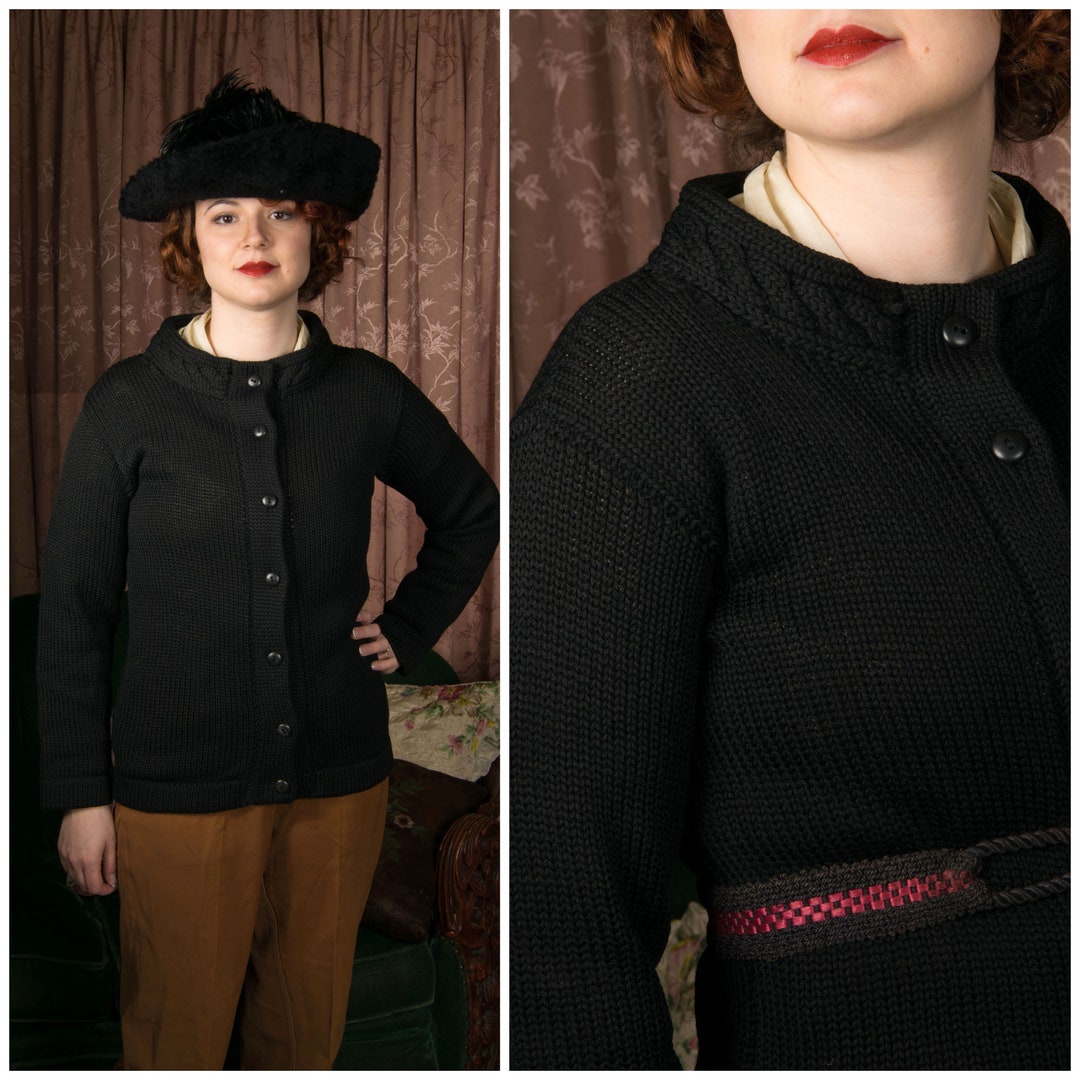 RESERVED 1920s Sweater Rare Vintage 20s Home Knitted Wool Cardigan ...