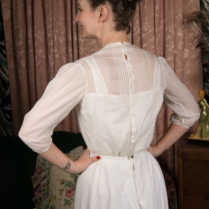 1900s Blouse Authentic Antique Edwardian Arts and Crafts Cotton Blouse ...
