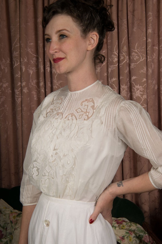 1900s Blouse - Authentic Antique Edwardian Arts and C… - Gem