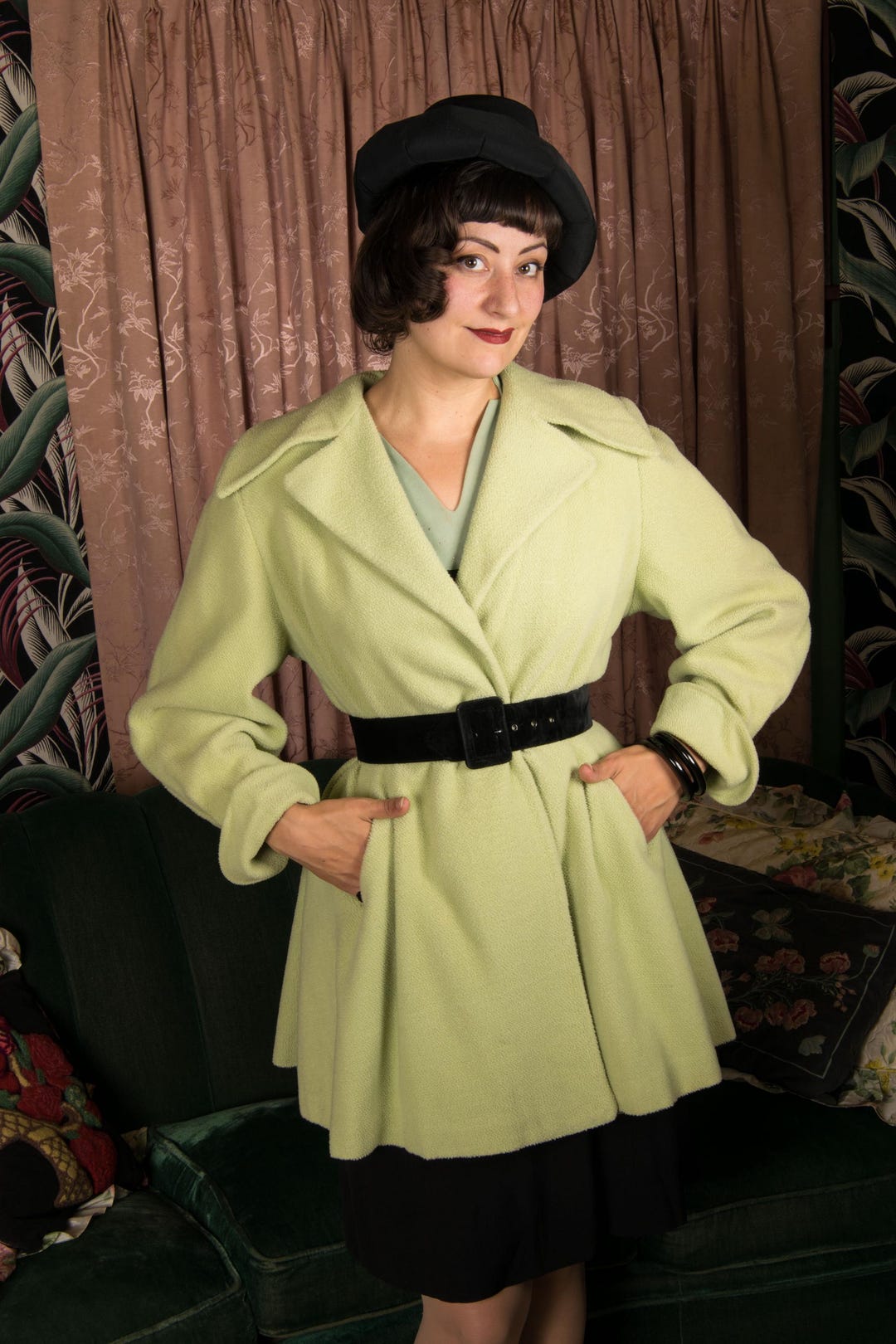 RESERVED 1940s Coat - Gorgeous Late 40s/early 50s Wool Boucle Fit and ...