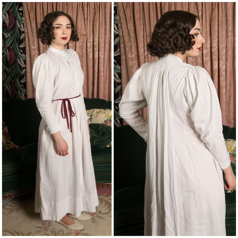 Victorian 1800s Night Gown - Etsy
